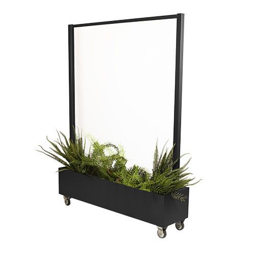 Mobile 1.5 Metre Screen Black - Kaja Interiors